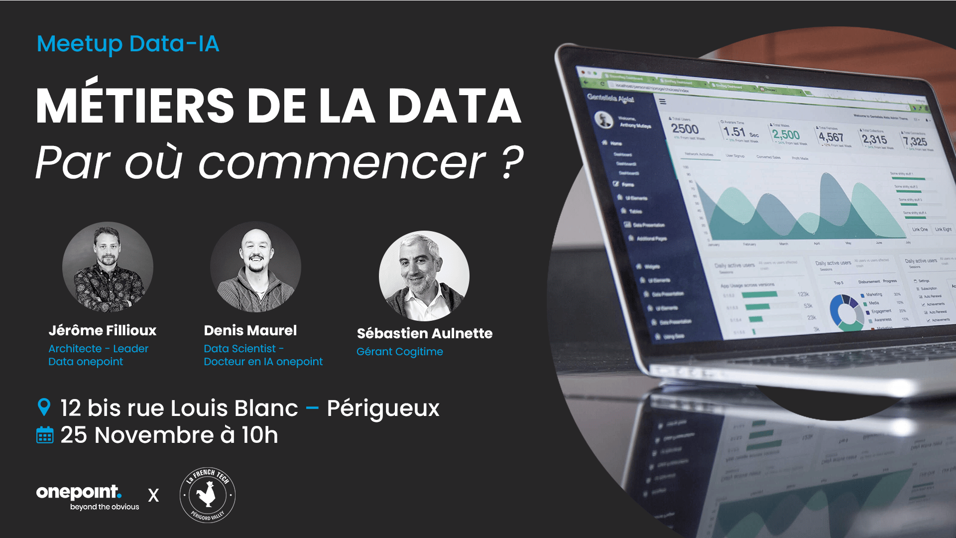 Meetup Data et IA par la French Tech Périgord Valley avec Onepoint